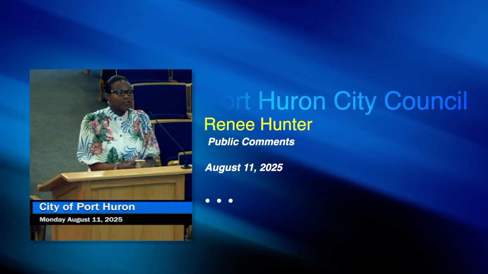 Renee Hunter - Chastises City for Endangering Children