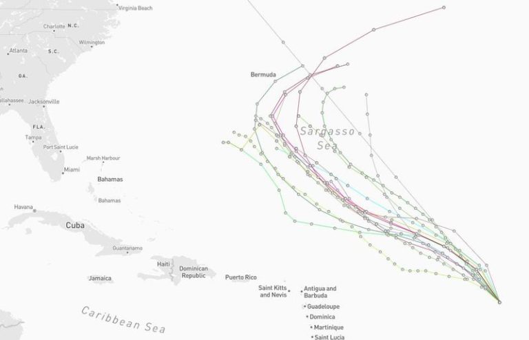 Tropical Storm Gabrielle forecast, path, spaghetti models. Naples ...