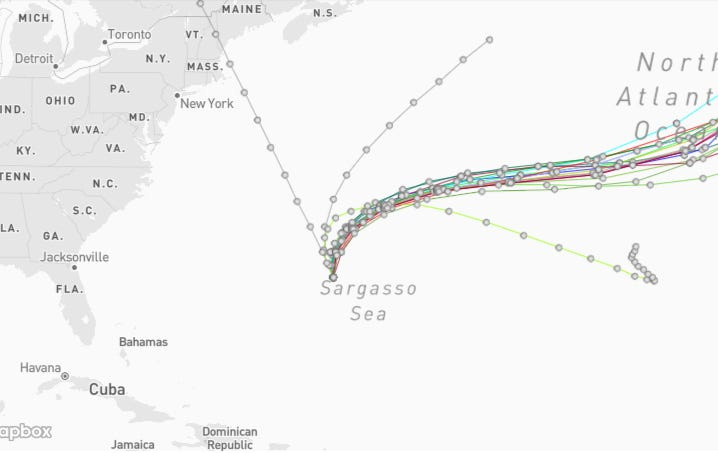 Hurricane Gabrielle spaghetti models. Where is it going? Will it affect ...