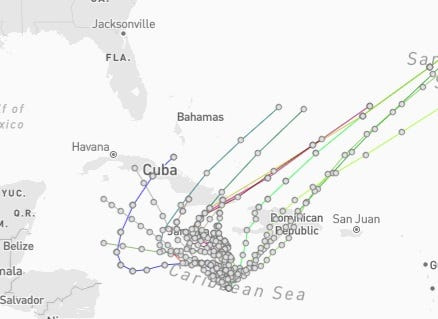 See spaghetti models, possible path for Tropical Storm Melissa. What ...