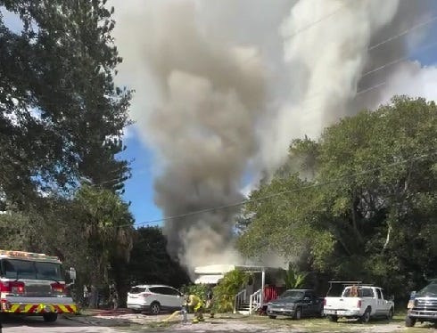 Dog dead after home fire in Martin County