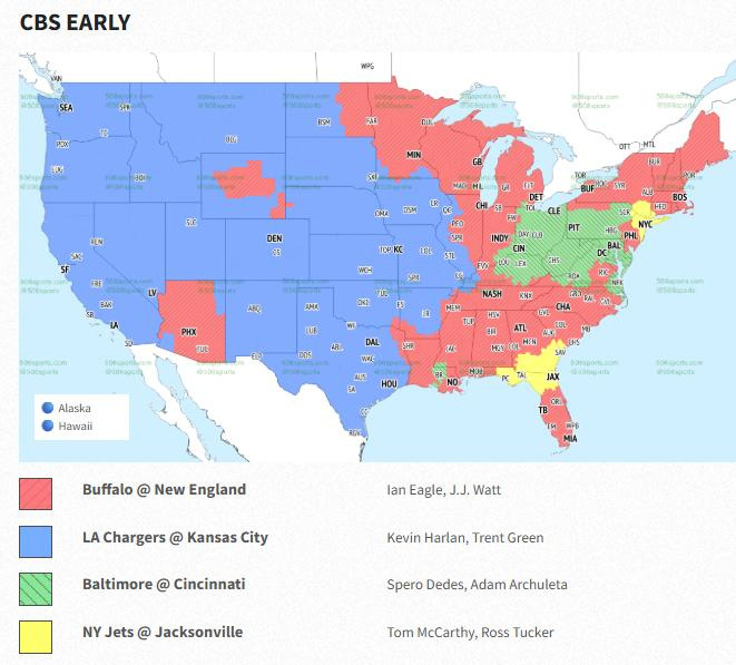 Jaguars vs. Jets TV map: Will Week 15 game be televised in your area?