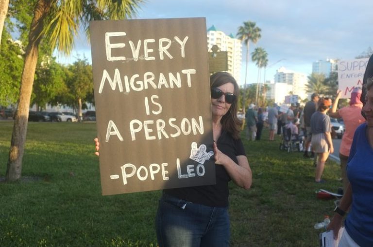 Sarasota protest draws hundreds after ICE shootings spark outrage