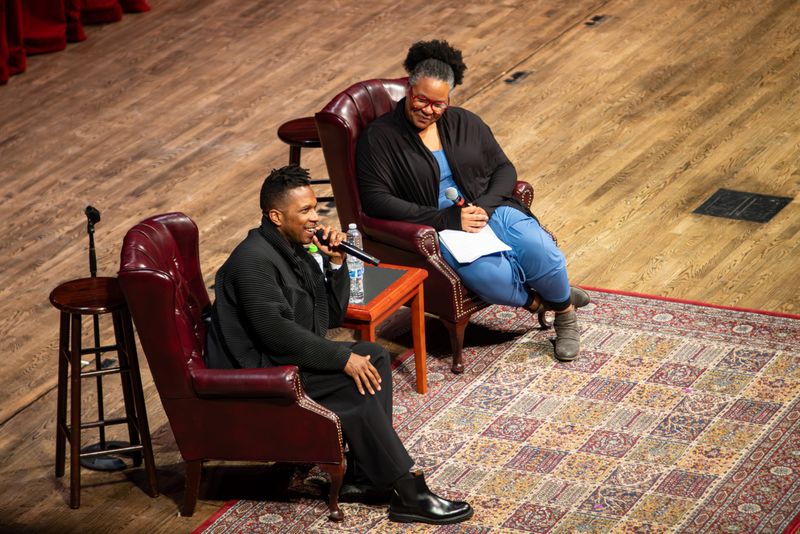 Leslie Odom Jr. dazzles the student body during Golden Torch Lecture