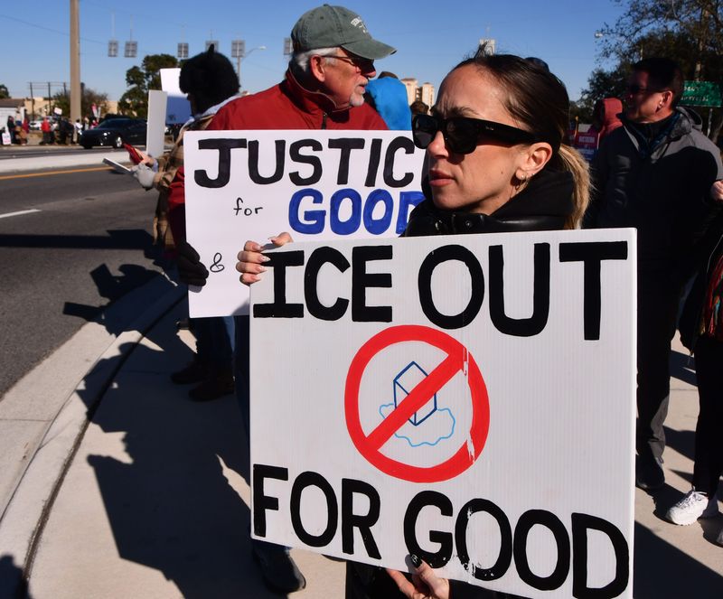 'Abolish ICE' protest brings crowd of hundreds to Cocoa
