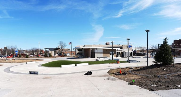Construction ongoing at Ames' Schainker Plaza, no opening date set