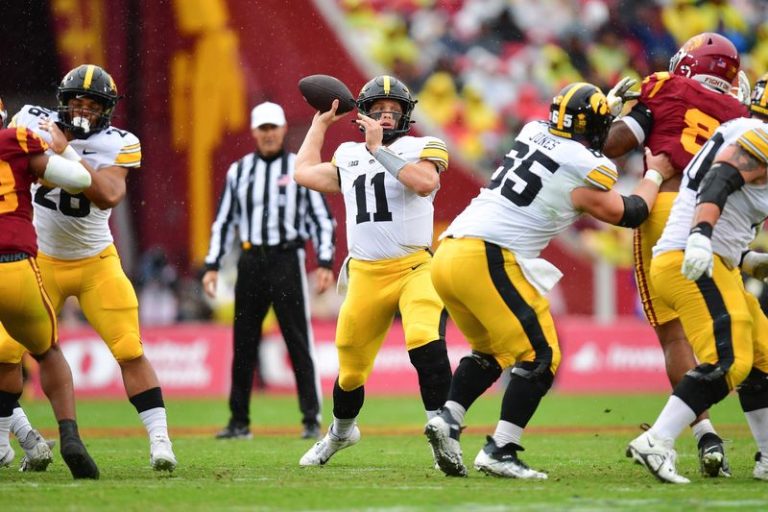 QB Mark Gronowski has been upgrade. But Iowa football's passing is ...