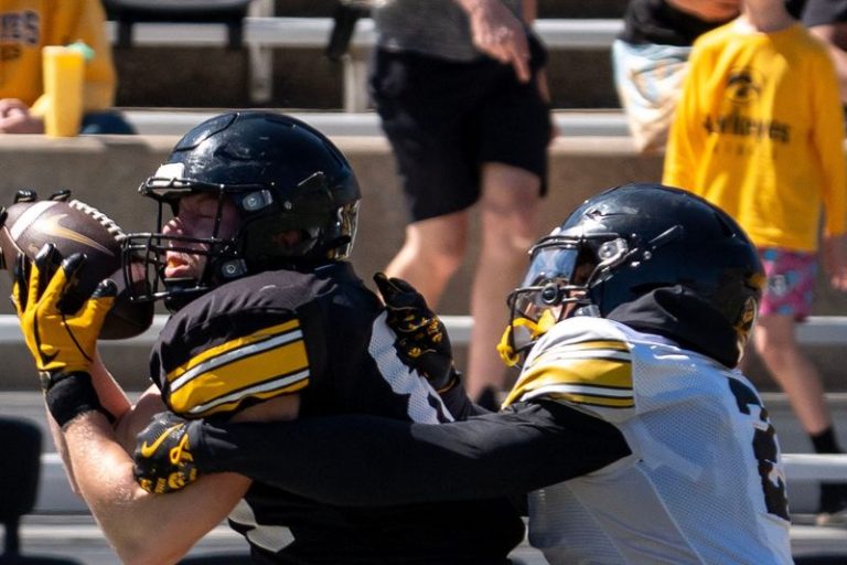 Iowa football transfers Tyler Brown, Anthony Hawkins progressing as DBs