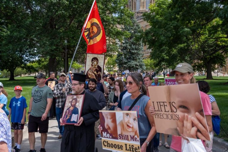 Hundreds march at Capitol saying Iowa's 6-week abortion ban isn't enough