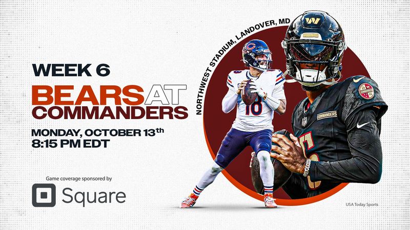 What TV channel is Bears vs. Commanders on today? Time, TV schedule for NFL Week 6 game