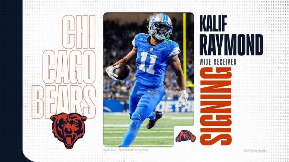 Chicago Bears to sign WR Kalif Raymond