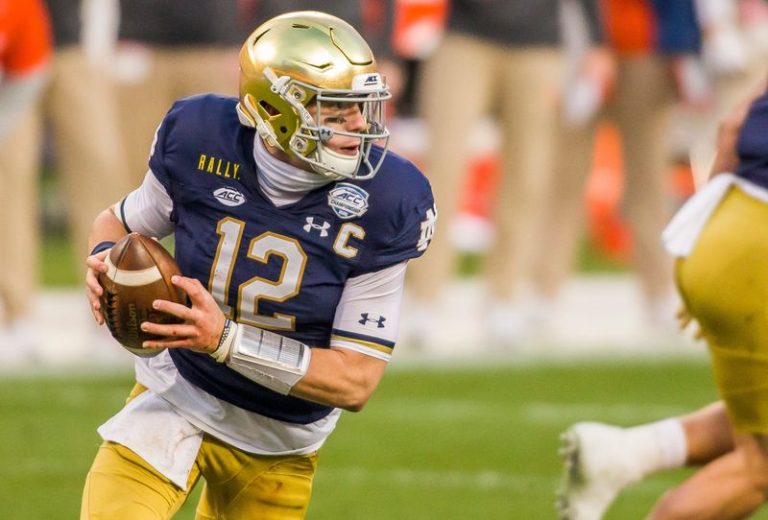 Former Notre Dame football QB Ian Book is working out and waiting for ...