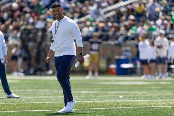 Watch: Marcus Freeman talking Notre Dame with Michael Strahan on Good ...