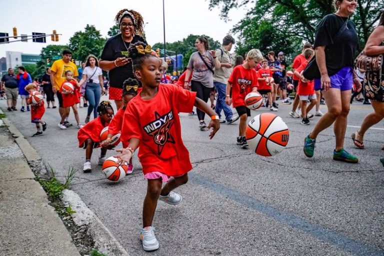 All-Star Bounce swarms downtown Indy with 2,500 kids ahead of 2025 WNBA ...