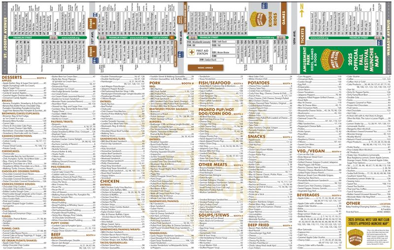 The Munchie Map is here for the 2025 West Side Nut Club Fall Festival ...