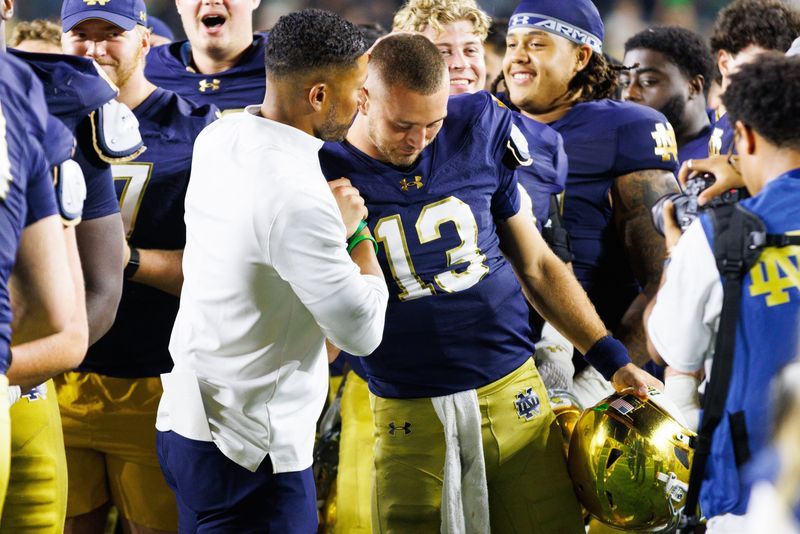 Pro Football Focus gives CJ Carr its highest grade ever for a Notre ...