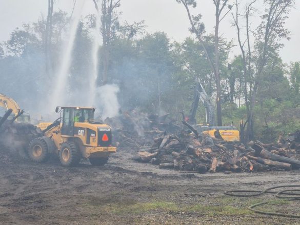 Stubborn LaPorte compost fire may continue burning up to a week, fire ...