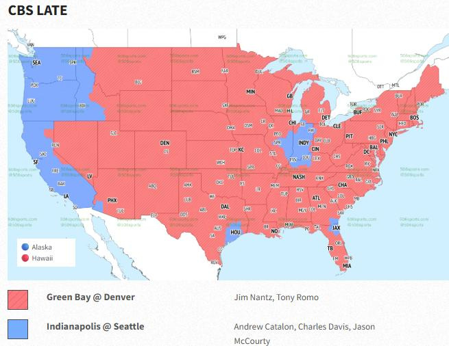 Week 15 NFL TV map: Will Colts vs. Seahawks be televised in your area?