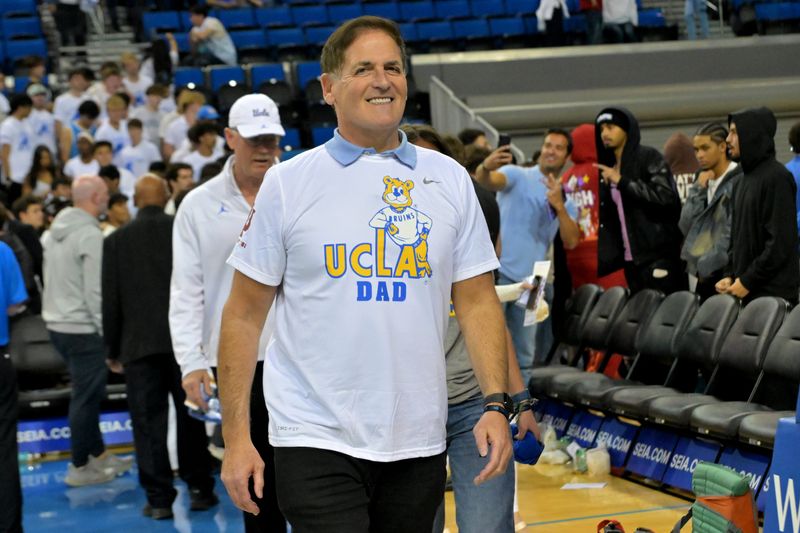 Why Mark Cuban is wearing UCLA shirt at Indiana basketball game