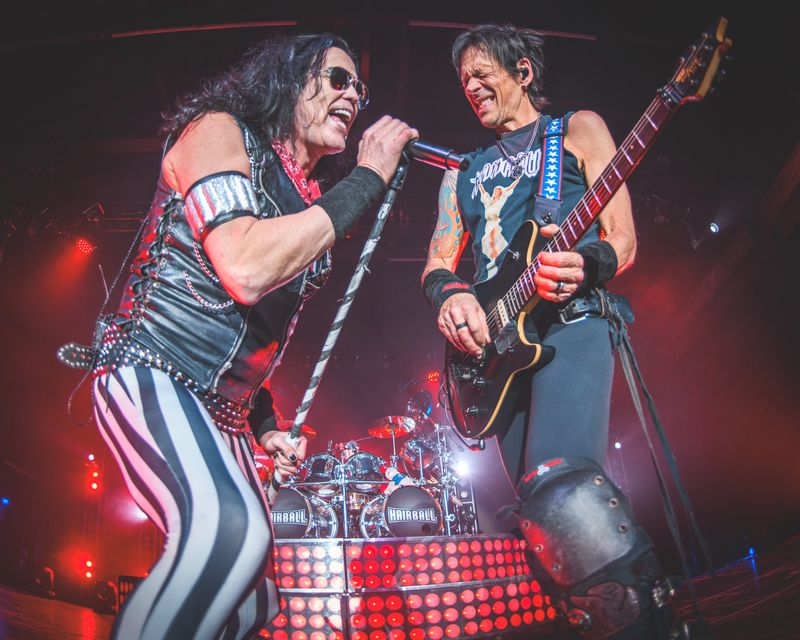 Arena rock tribute act Hairball plays Four Winds Field in South Bend