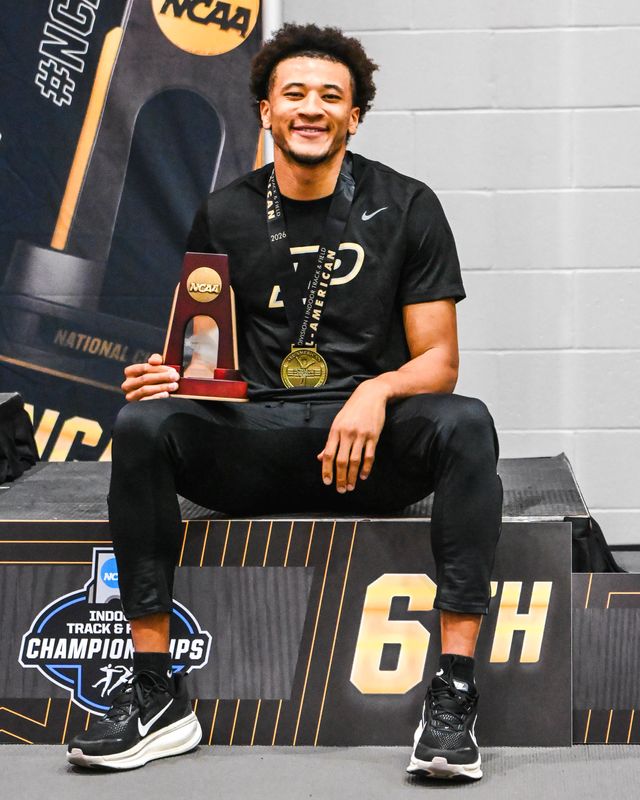 Purdue prodigy goes from Division II basketball to Boiler track star