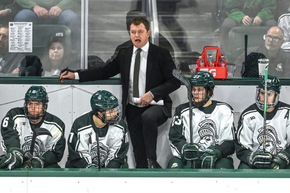 Michigan State hockey HC Adam Nightingale talks injuries, preseason ...