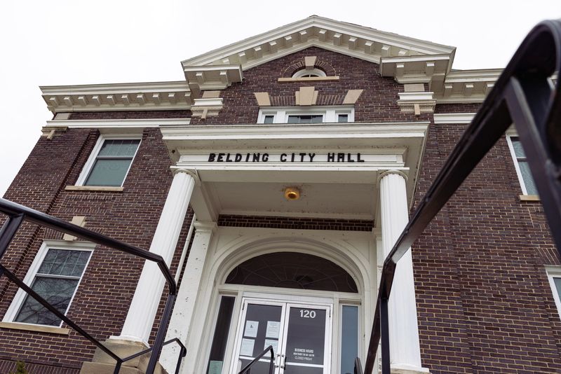 Construction work on Belding's new 'City Hall' is well underway. Here's ...