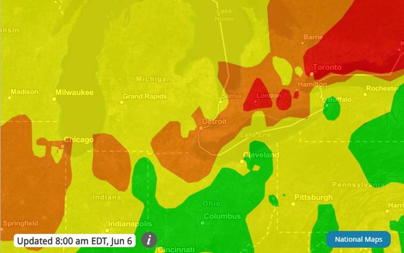 Air quality alert issued for Tuesday in metro Detroit citing high ozone ...