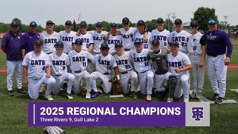 Three Rivers baseball ends season with first regional championship