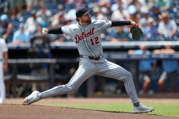 Detroit Tigers starter Casey Mize exits game after visit from trainer ...