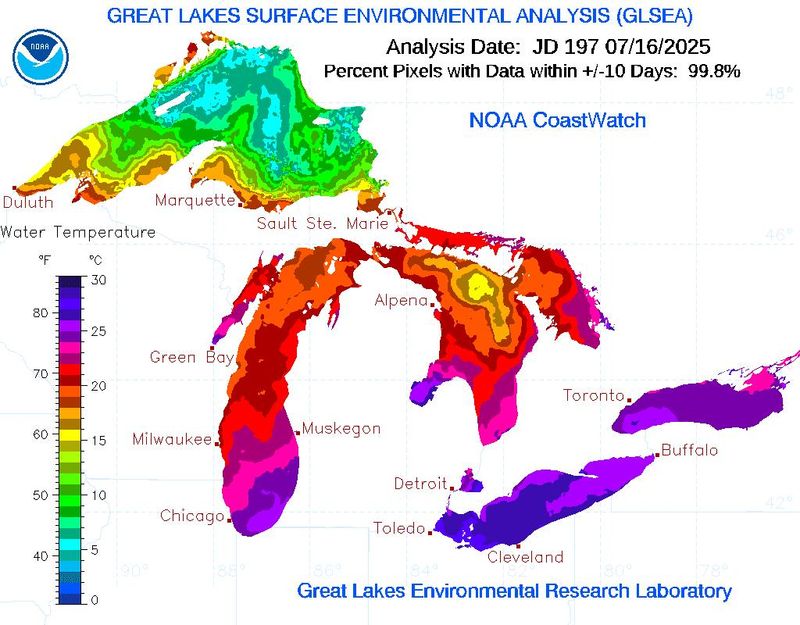 Are the Great Lakes warm enough to swim in? Here are the latest water ...