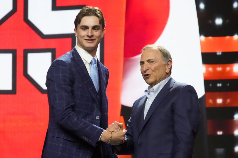 WATCH: Top 10 NHL Draft pick Porter Martone talks why he chose to go to ...
