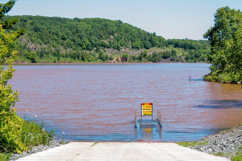 A red lake in Michigan? Here's what the DNR says turned Lake Angeline red