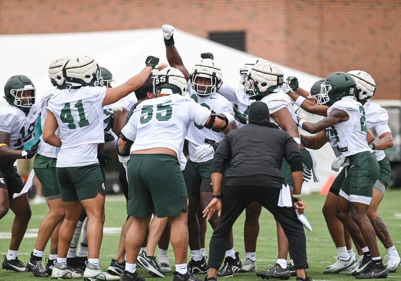 MSU DL Jalen Thompson highlights depth improvement on opening day of ...