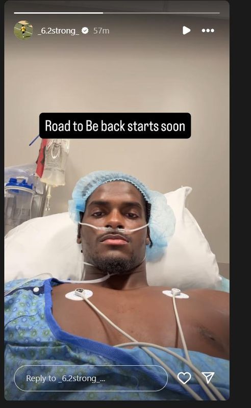 Lions CB Ennis Rakestraw posts pic of himself prepped for surgery