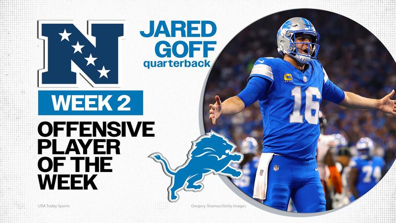 Jared Goff wins NFC Offensive Player of the Week