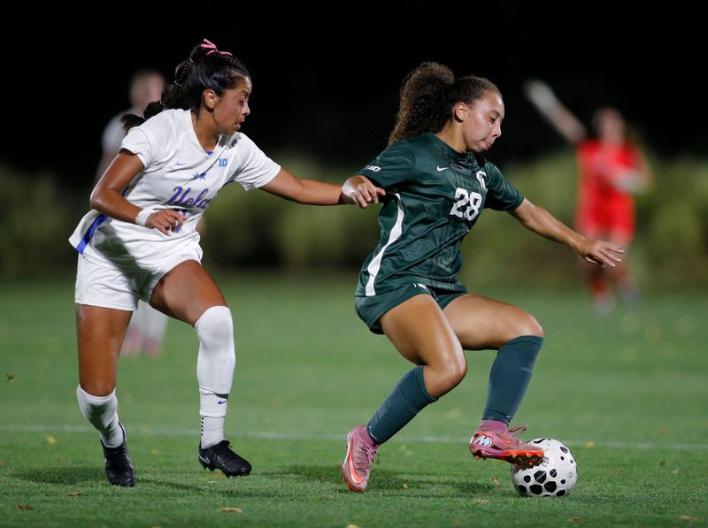 MSU women's soccer stymies No. 4 UCLA in 1-1 draw in Big Ten home opener