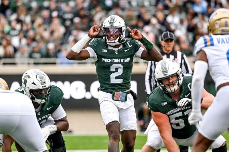 Aidan Chiles injury: Michigan State football QB takes hit, Alessio ...