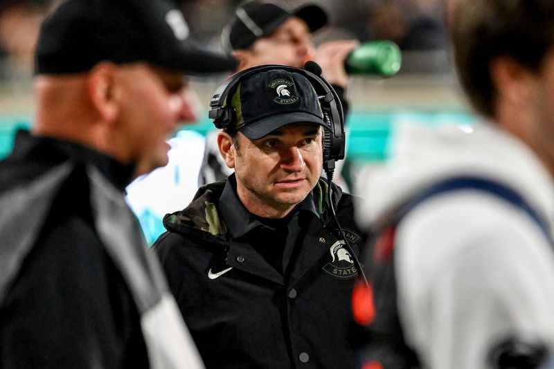 Michigan State football HC Jonathan Smith talks meetings with J Batt ...