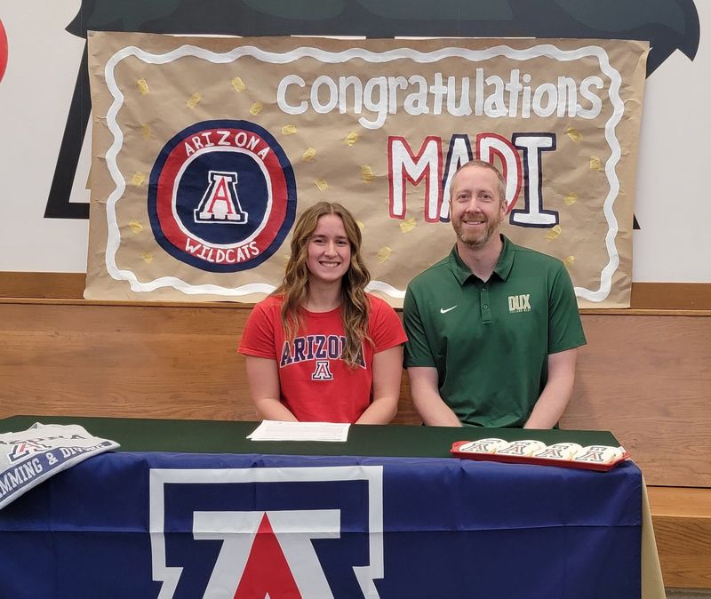 Zeeland swimmer Madison Ensing savors celebration of signing with ...
