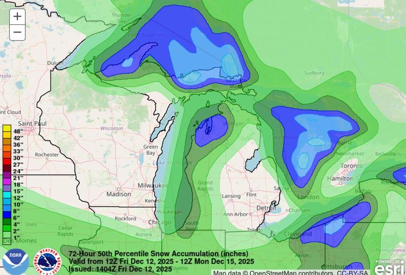 How much snow is headed to Michigan? Maps show how much, where