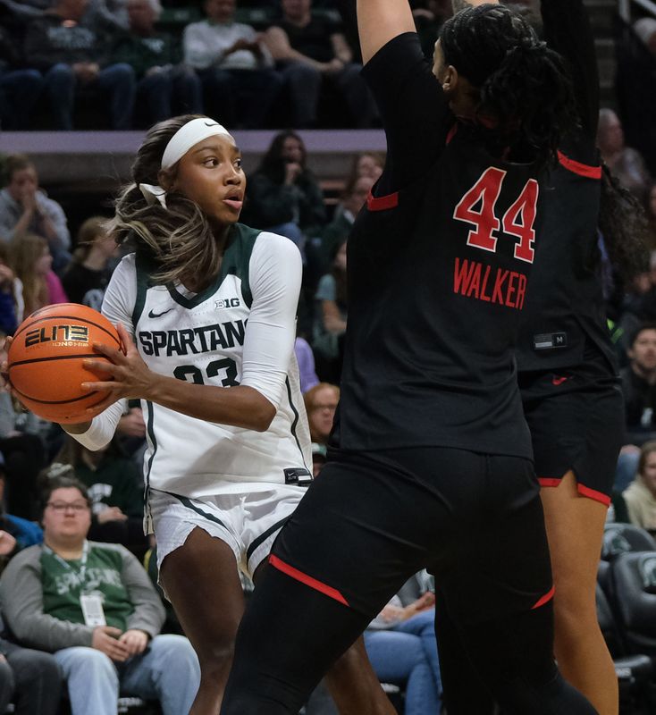 Jalyn Brown, Grace VanSlooten lead MSU women's basketball past Indiana