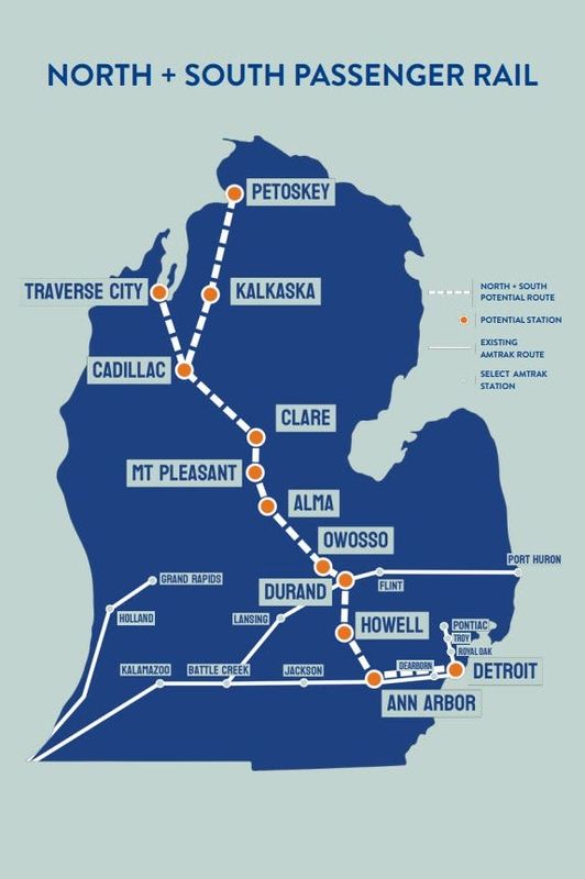 Will Michigan get a north-south passenger train line? Where the idea stands