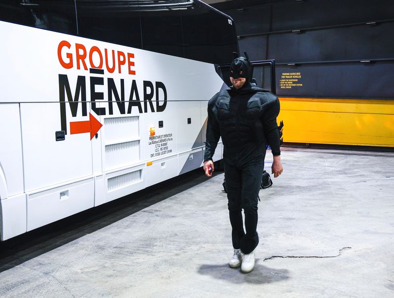 Holy Batman! James van Riemsdyk, Detroit Red Wings save the day