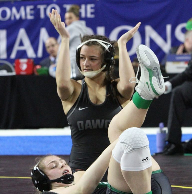 Brighton newcomer Alexis Lazar wins state wrestling championship
