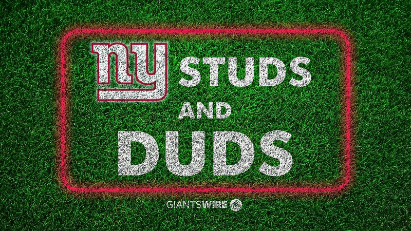 Studs and duds from New York Giants' Week 4 win over Los Angeles Chargers