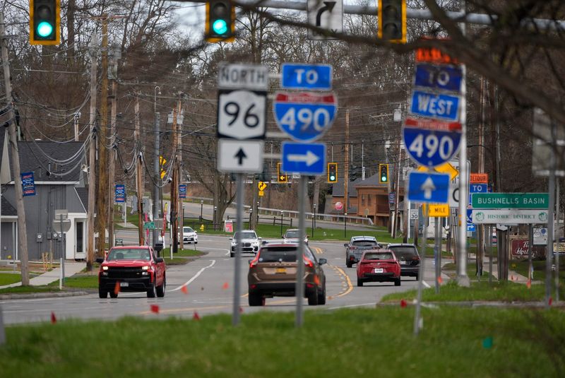 I-490 exit near Bushnell’s Basin reopens as bridge project continues