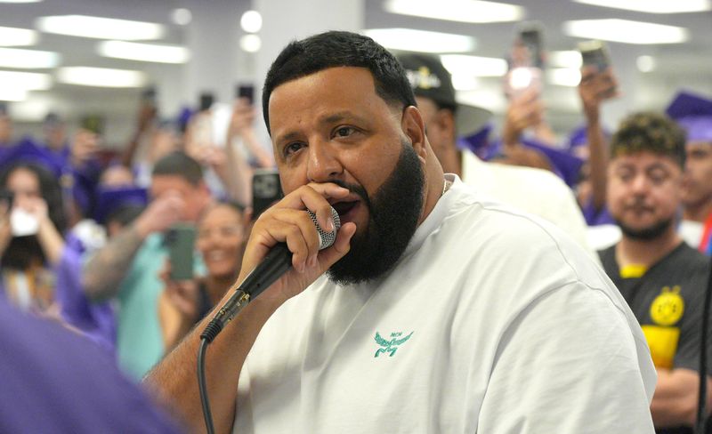 Video shows DJ Khaled speaking with New Rochelle students before graduation