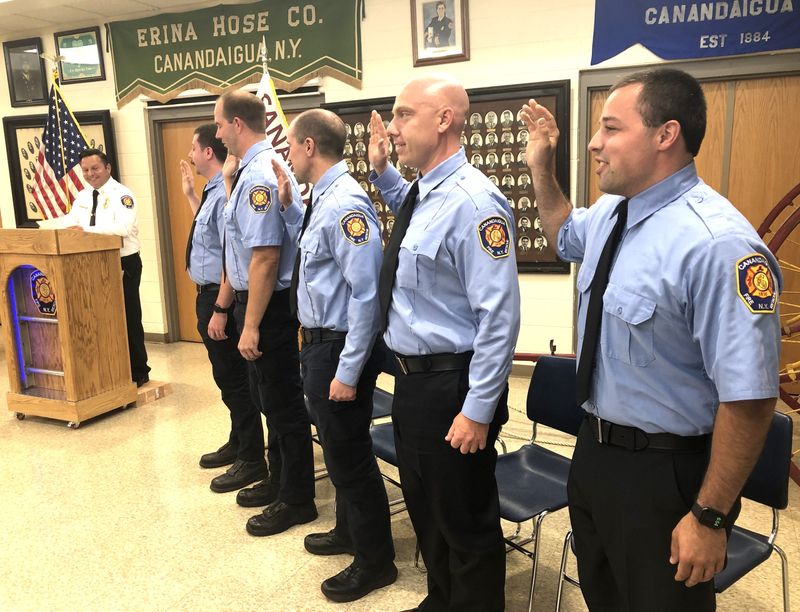 Canandaigua Fire Department welcomes five new firefighters to the ranks