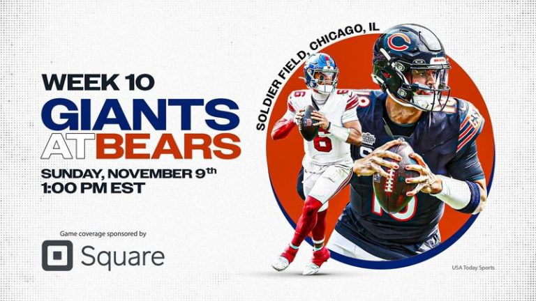 What channel is Giants vs. Bears on today? Time, TV schedule for NFL ...